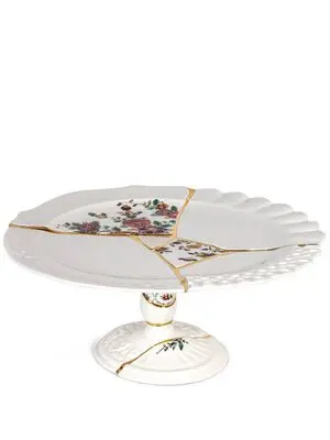 SELETTI Kintsugi Cake Stand - White