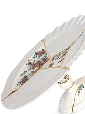 SELETTI Kintsugi Cake Stand - White