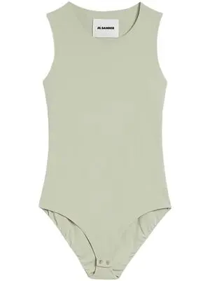 JIL SANDER Round-neck Sleeveless Bodysuit - Neutrals