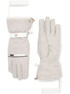 Brunello Cucinelli Shearling Gloves - Neutrals