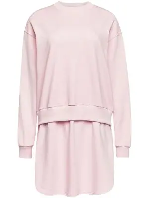 JW Anderson Layered Sweatshirt Dress - Pink