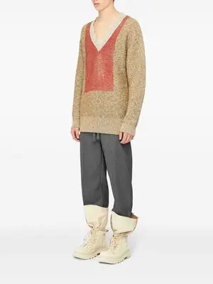 JW Anderson Lace-trim Jumper - Gold