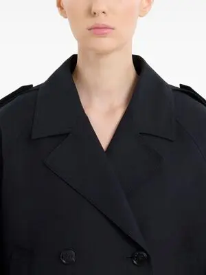 Marni Double-breasted Trench Jacket - Black