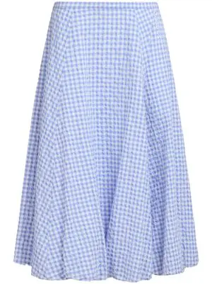 Marni Check-print Midi Skirt
