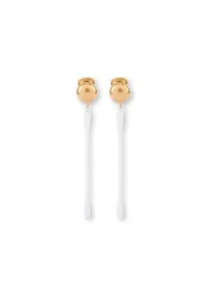 Moschino Drop Earrings - Gold