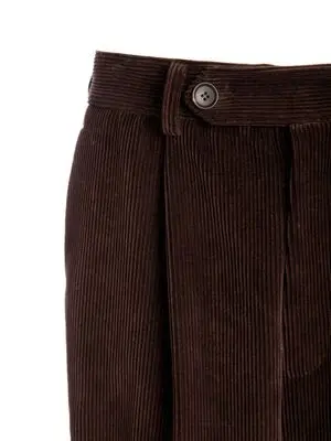 Bally Pleated Corduroy Trousers