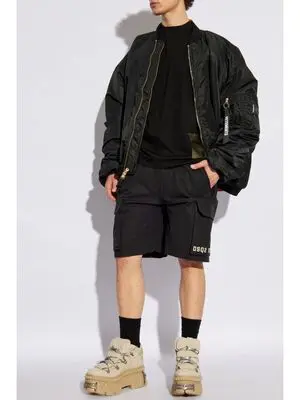 Dsquared2 Logo-print Cargo Shorts - Black
