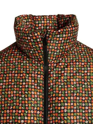 Bally Alpine-flower Print Puffer Jacket