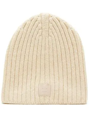 Acne Studios Knitted Beanie - Neutrals
