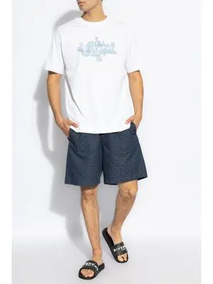 Givenchy Monogram Deck Shorts - Blue