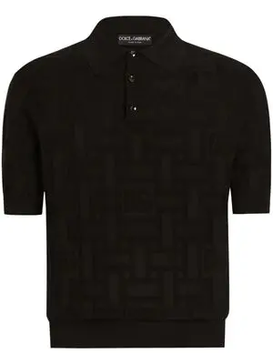 Dolce & Gabbana Logo-jacquard Polo Shirt