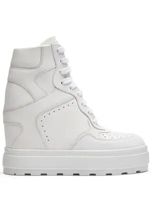Casadei High-top Leather Sneakers