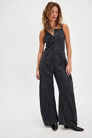 Wide Barrel Leg Overalls