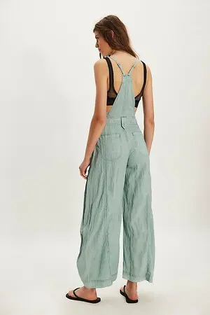 Free People Sylvia Barrel One-piece - Sterling Blue