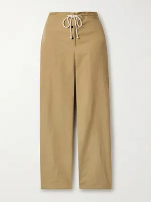 THE ROW Bonette Straight-leg Cotton Pants