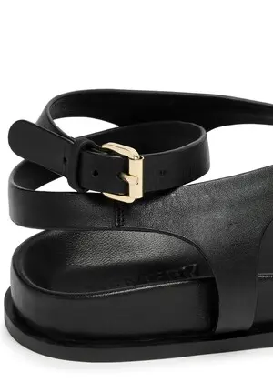 A.emery Jalen Leather Sandals - Black