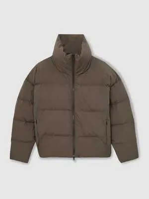 SCANDINAVIAN EDITION Block Puffer Jacket - Brown