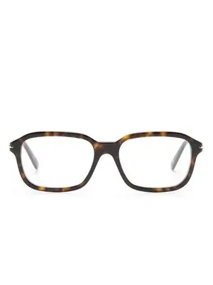 Gucci Tortoiseshell Rectangle-frame Glasses - Brown
