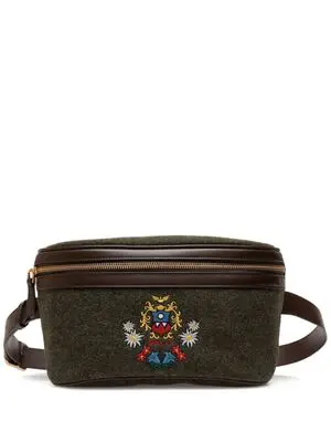 Bally Alpine Flower-embroidered Belt Bag