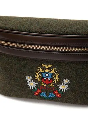 Bally Alpine Flower-embroidered Belt Bag