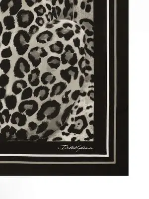 Dolce & Gabbana Leopard-print Scarf