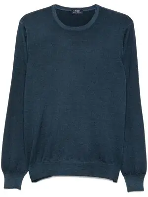 BARBA NAPOLI Virgin Wool Sweater - Blue