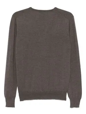 BARBA NAPOLI Virgin Wool Sweater - Brown