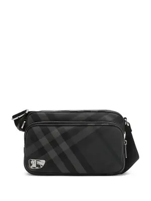 Burberry Grid Messenger Bag - Grey