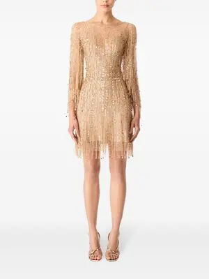 Jenny Packham Dazzle Mini Dress - Gold