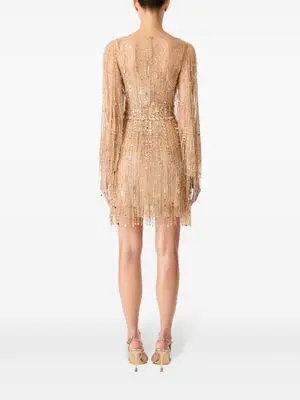 Jenny Packham Dazzle Mini Dress - Gold
