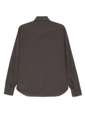 BARBA NAPOLI Corduroy Shirt - Grey