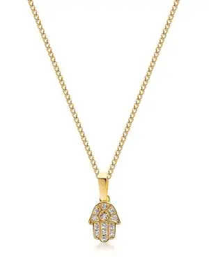 NIALAYA JEWELRY Hamsa Necklace - Gold