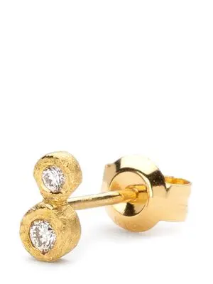 YASUKO AZUMA 18kt Yellow Diamond Stud Earring - Gold
