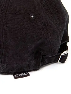 MAISON MARGIELA Numbers-embroidered Cap - Black