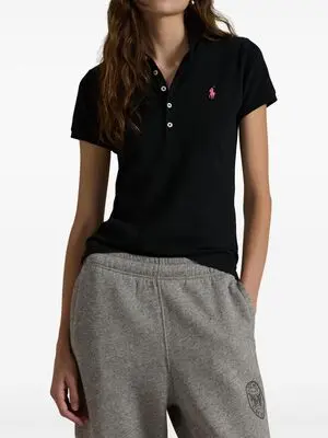 Polo Ralph Lauren Pink Pony Polo Top - Black