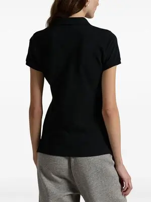 Polo Ralph Lauren Pink Pony Polo Top - Black