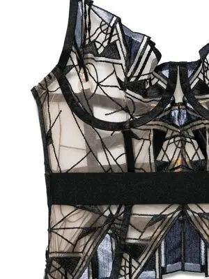 BORDELLE Cubism Corset - Black