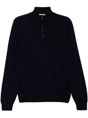 BOSS Half-zip Jumper - Blue