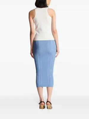 Balmain Embroidered Tank Top - White