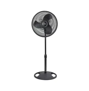 LASKO 16" 3-speed Adjustable Tilting Oscillating Standing Pedestal Fan - Black