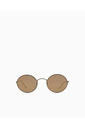 Giorgio Armani Panto Sunglasses - Gold