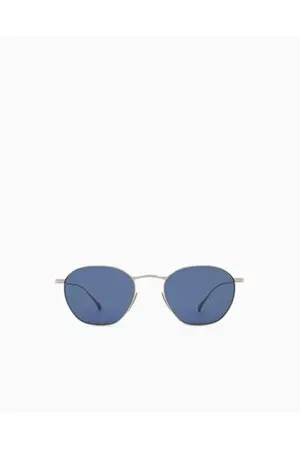 Giorgio Armani Panto Sunglasses - Silver