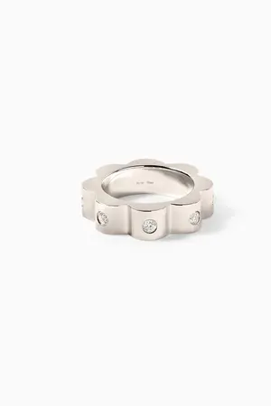 ETIQ Secret Jharokha Diamond Ring - Floral