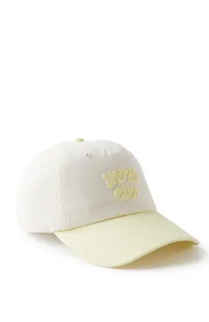 Cotton:on Active Graphic Cap Coconut Milk Yellow Pearl