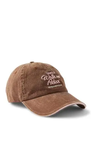 Cotton:on Active Graphic Cap Deep Taupe Wellbeing
