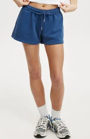 Cotton:on Active Plush Essential Gym Short - Deep Blue