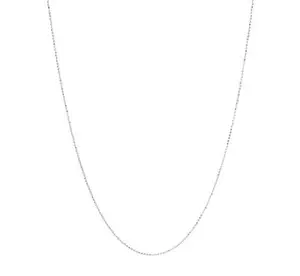 DONATELLO GIAN Sterling 1.5mm Bead Ball Chain Necklace - Silver
