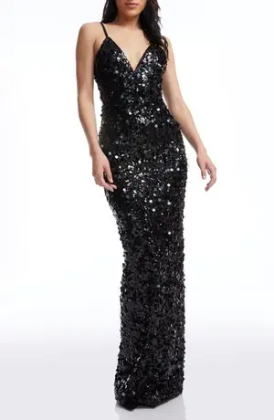 Paillette Evening Gowns