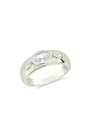 Sterling Forever Soren Cubic Zirconia Ring - Silver
