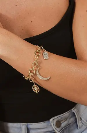Sterling Forever Carter Chain Bracelet - Gold